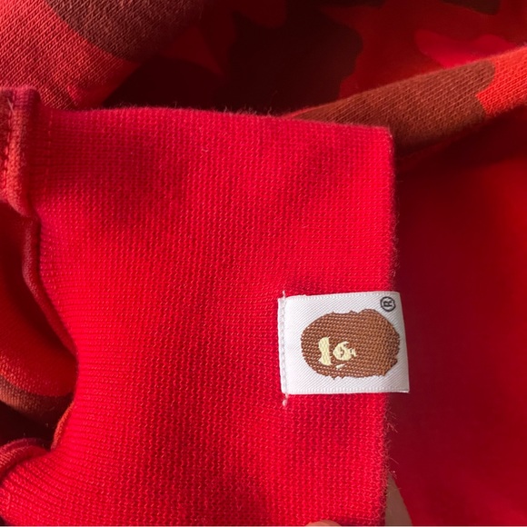 Bape | Shirts | Red Bape Hoodie | Poshmark